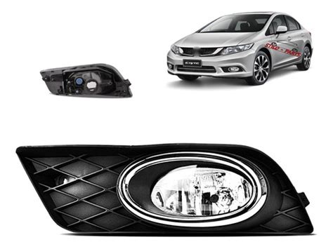 Farol Milha Neblina Auxiliar Hond Civic G9 2012 2013 2014 Frete grátis