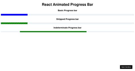 React Animated Progress Examples CodeSandbox