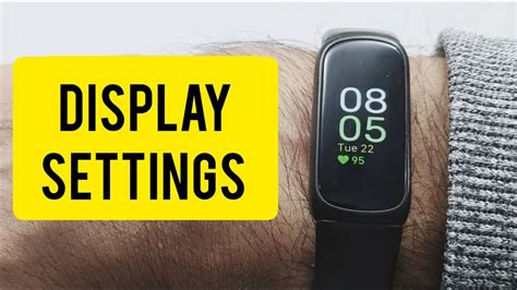 Fitbit Inspire Display Settings Brightness Auto Wake Timeout