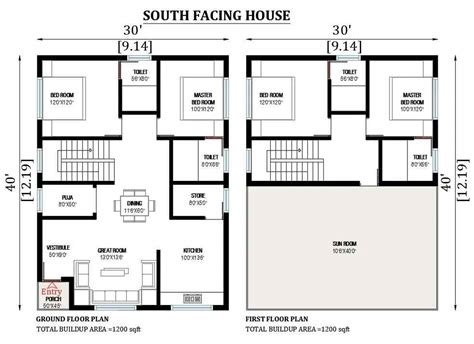 Designing Your Perfect South Facing House Vastu Plan 30x40