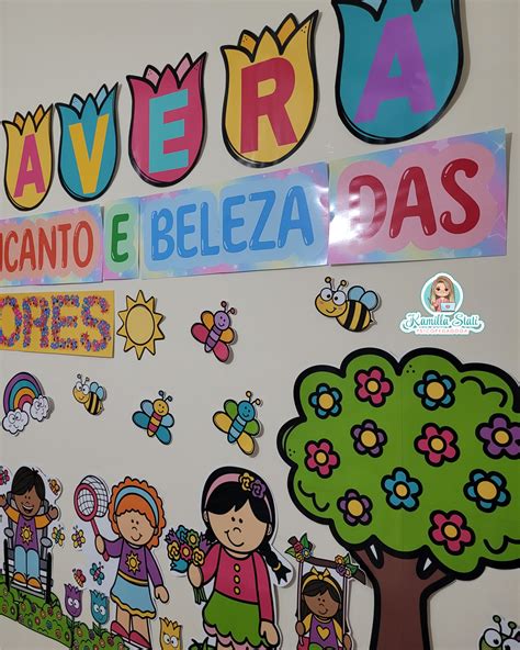 Painel Da Primavera Psicopedagoga Kamilla Stati