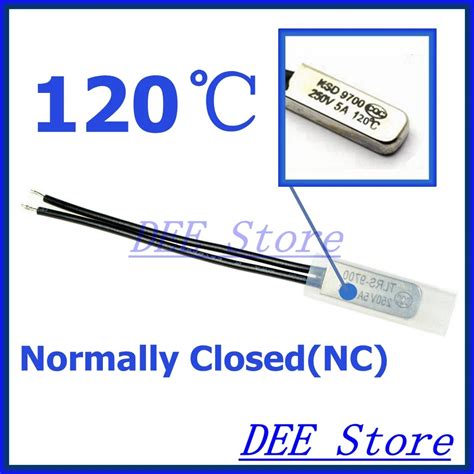Pcs Lot C Degree Celsius Nc Normal Close Thermal Protector Sensor