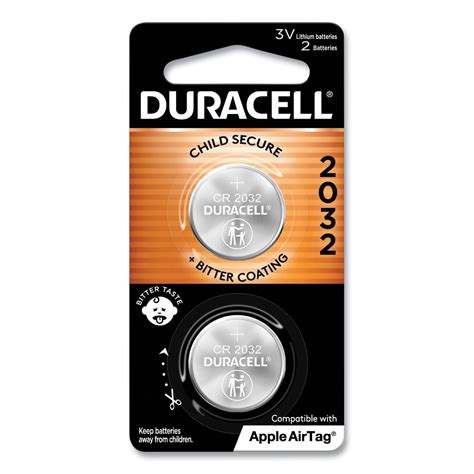 Duracell Duralock DL 2032 225mAh 3V Lithium Coin Cell 49 OFF