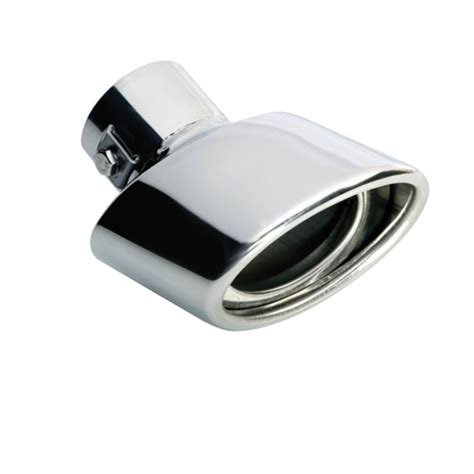 TERMINALE SCARICO CROMATO IN ACCIAIO INOX TS 31 OVALE