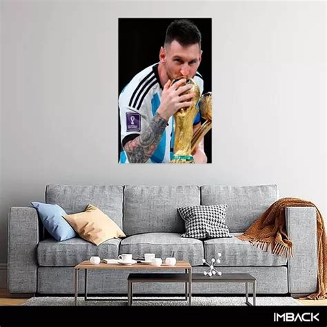 Cuadro Moderno Messi Mundial Seleccion Argentina Copa Mundo