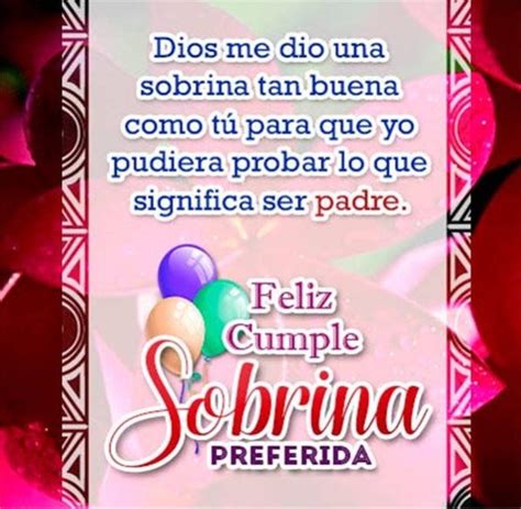 Feliz cumpleaños sobrina mensajes para una sobrina