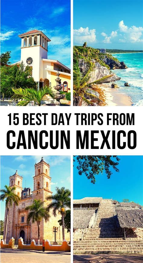 Collage Of Images From Places Near Cancun Mexico Clockwise From Top