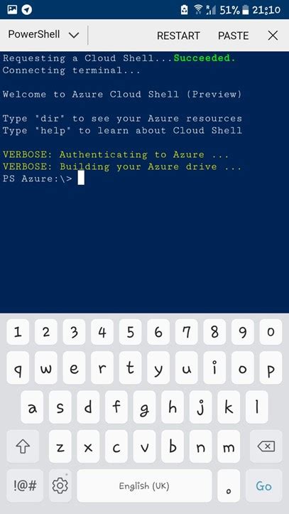 cloudshell for powershell why azure