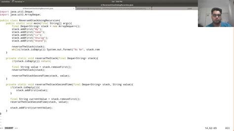 JAVA DATA STRUCTURE STACK How To Reverse A Stack Using Recursion