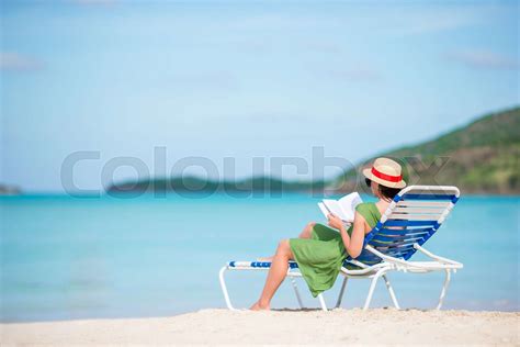 Strand Liggestol L Se Stock Foto Colourbox