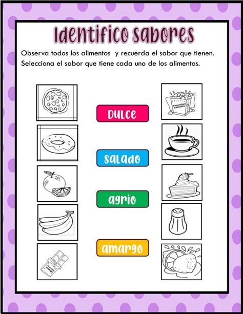 Identifico Sabores Ficha Interactiva