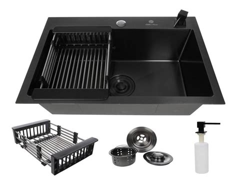 Cuba Gourmet Quadrada Aço Inox 304 Preto Acessórios 60x40 Frete grátis