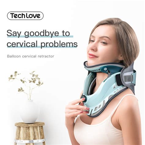 Tech Love Cervical Collar Neck Traction Device Inflatable Pinched Nerve