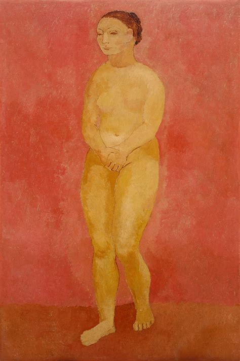 Pablo Picasso Elleriyle Ortunen Ciplak Kadin Yagli Boya Klasik Sanat