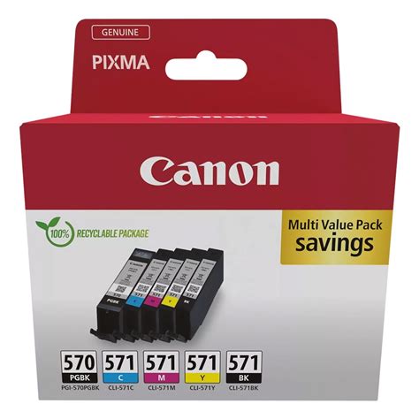 Canon Tintenpatronen Set PGI 570 CLI 571 PGBK BK C M Y Bei OTTO