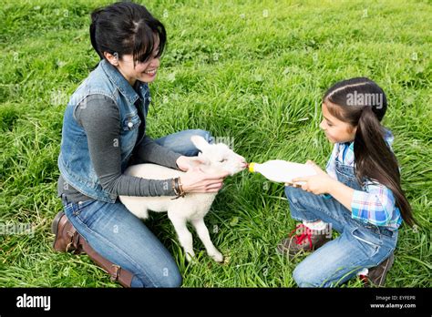 Mother And 8 Year Old Daughter Together Hi Res Stock Photography And