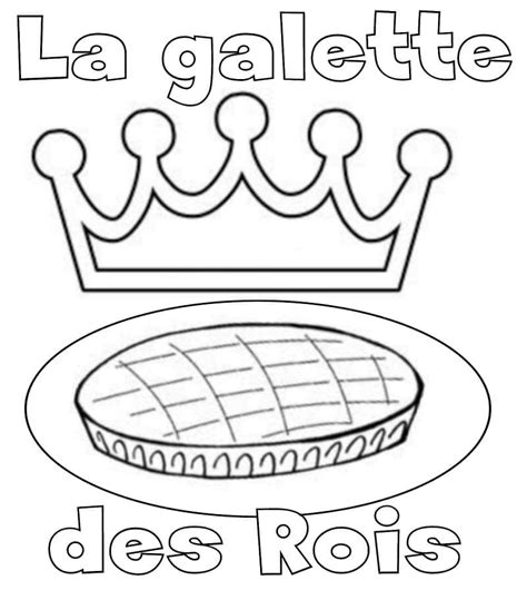 Coloriage Galette Des Rois à imprimer sur ColoriageEnfant