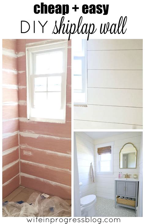 Cheap And Easy Diy Shiplap Tutorial Using Cheap Plywood Click For Lots
