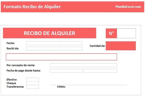Plantilla De Factura Para Alquilar Un Local