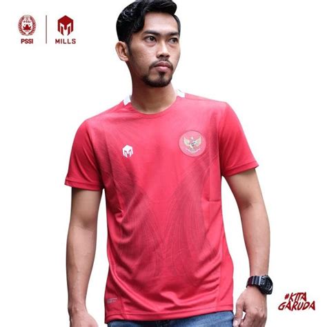 Jual Mills Timnas Indonesia Jersey Home Replica Version Gr Red