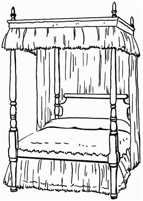 Desenhos De Cama Para Colorir Pintar E Imprimir ColorirOnline