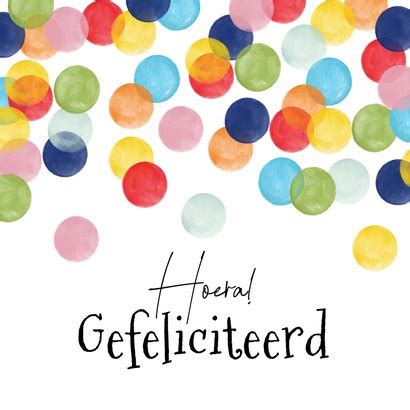 Feestelijke Verjaardagskaart Confetti Kaartje Go