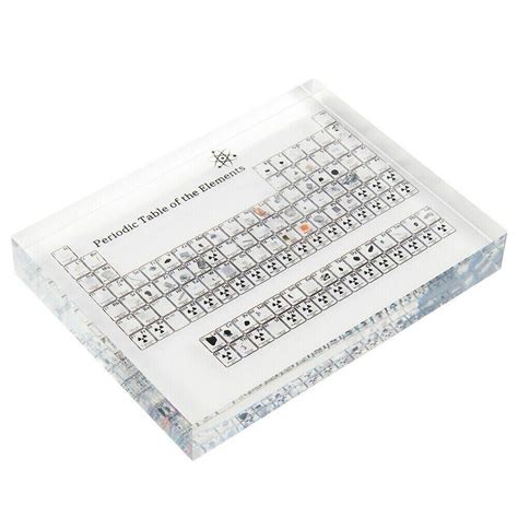 Periodic Table With Real Elements Inside Acrylic Periodic Table Display