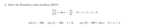 solved 2 solve the boundary value problem bvp