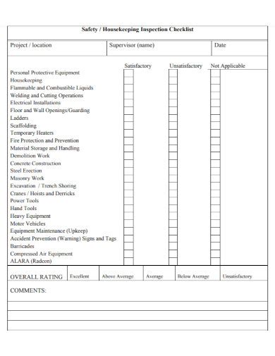 Hospital Housekeeping Cleaning Checklist Infoupdate Org