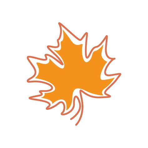 Dise O Del Logotipo Del Icono De La Hoja De Arce Vector Premium