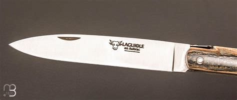 Couteau Laguiole Droit Cm Par Laguiole En Aubrac Ivoire De