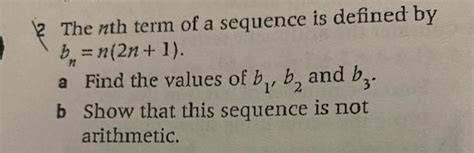get answer the nth term of a sequence is defined by bn n 2n 1 a find the transtutors