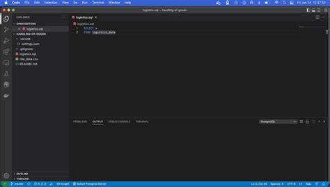 Postgresql How To Run SQL Query In Visual Studio Code Stack Overflow