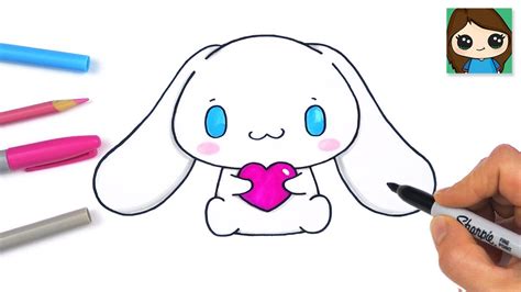 How To Draw Cinnamoroll Love Holding A Heart Easy Sanrio YouTube