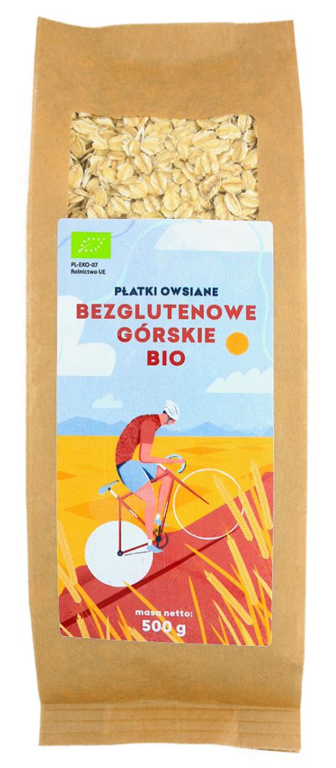 Płatki owsiane bezglutenowe górskie BIO 500 g