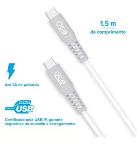Carregador Usb C Turbo Celular Smartphone Cabo Tipo C W R Em