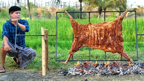 Yummy Cooking FULL GOAT BBQ Grilled Mutton Recipe Cooking In A