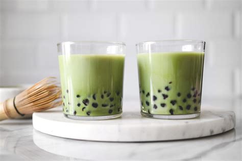 Easy Matcha Bubble Tea Recipe Iced Or Hot Veggiekins Blog