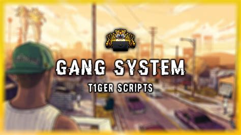 ESX QB QBX T1GER Gang System FiveM Releases Cfx Re Community
