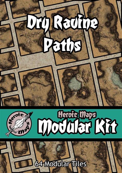 Heroic Maps Modular Kit Dry Ravine Paths Heroic Maps Caverns