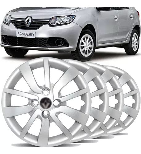 4 Carlota Prata Aro 15 Parafusar Para Renault Sandero Logan R 137 Em