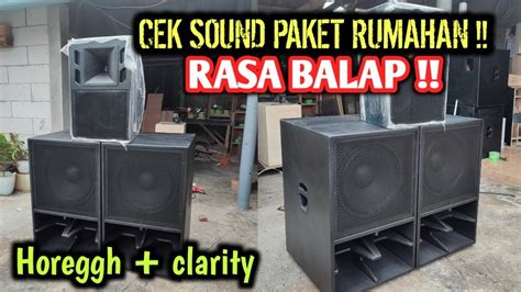 CEK SOUND PAKET RUMAHAN RASA BALAP YouTube