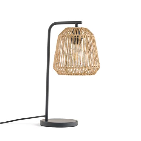 Yaku Metal Hemp Table Lamp Natural La Redoute Interieurs La Redoute