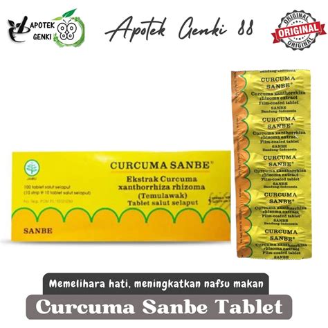 Jual Ed Sep Curcuma Sanbe Tablet Shopee Indonesia