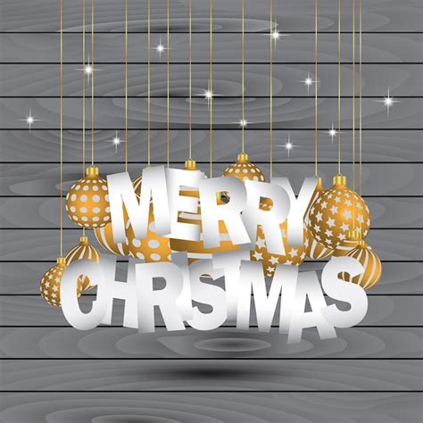 Fondo De Feliz Navidad Vector Premium
