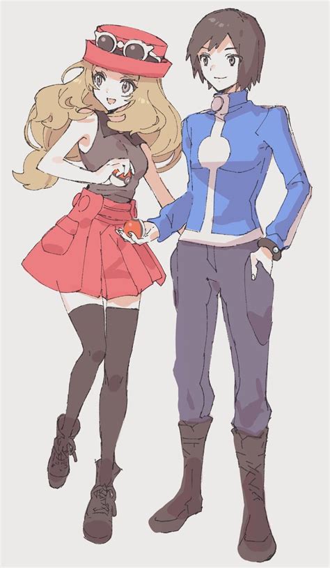 Serena And Calem Pokemon And 1 More Drawn By Ankea A Ramo Do Danbooru