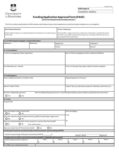 Fillable Online Umanitoba UM Project Fax Email Print PdfFiller