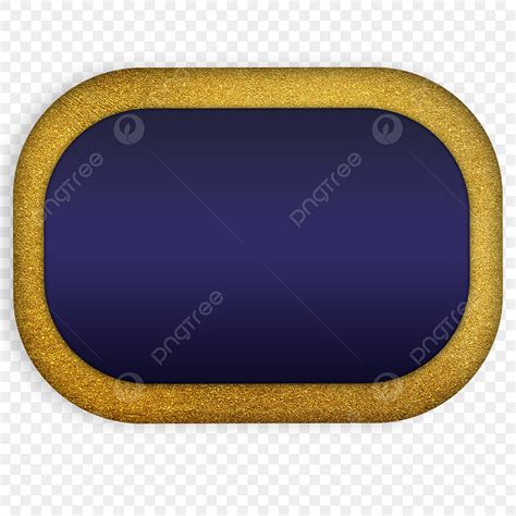 Golden Text Box White Transparent Golden Frame Border Png Text Box