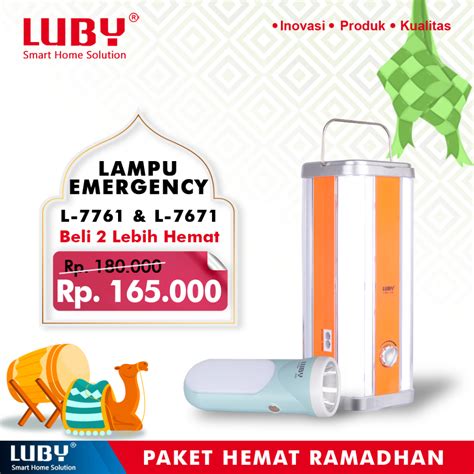 Jual Paket Bundling Lampu Emergency Luby Tipe L 7671 L 7761 Shopee
