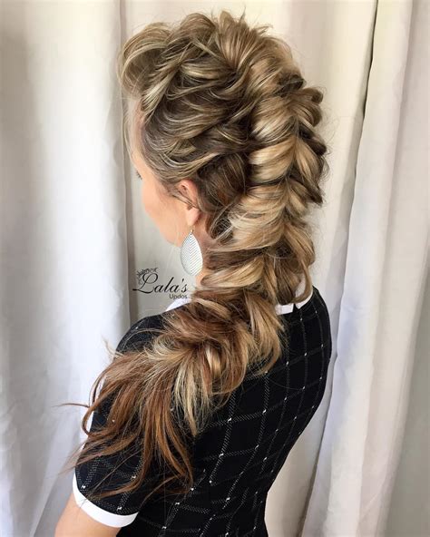 Side Fishtail Braid Prom